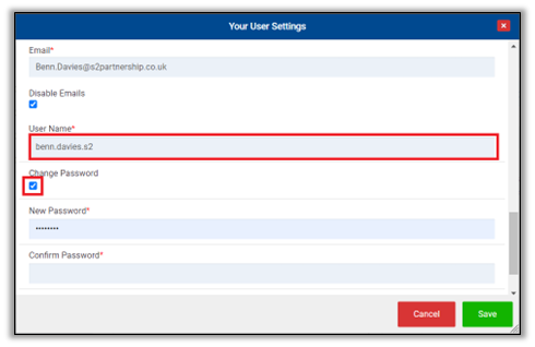 How do I change my username and/or password? – RiskWise Software Support