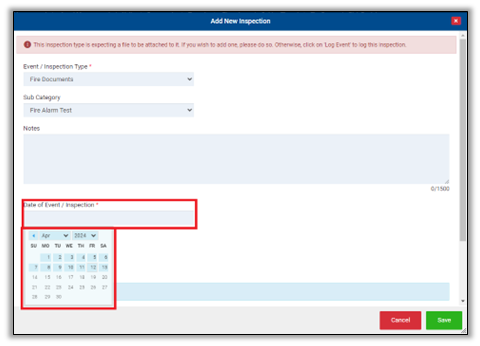 How to Log a New Inspection (Web)? – RiskWise Software Support