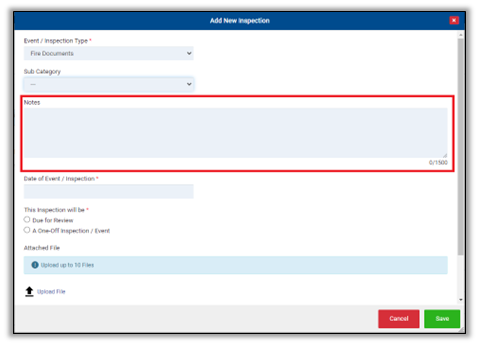 How to Log a New Inspection (Web)? – RiskWise Software Support