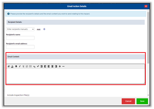 How can I send details of an action as an email? – RiskWise Software ...