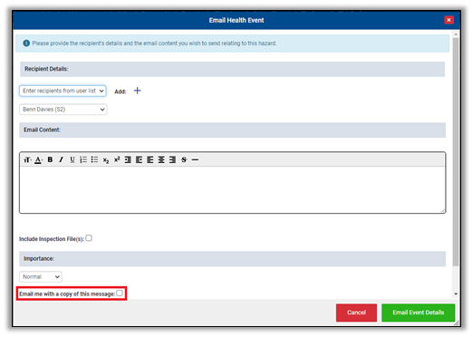 How can I send details of an action as an email? – RiskWise Software ...